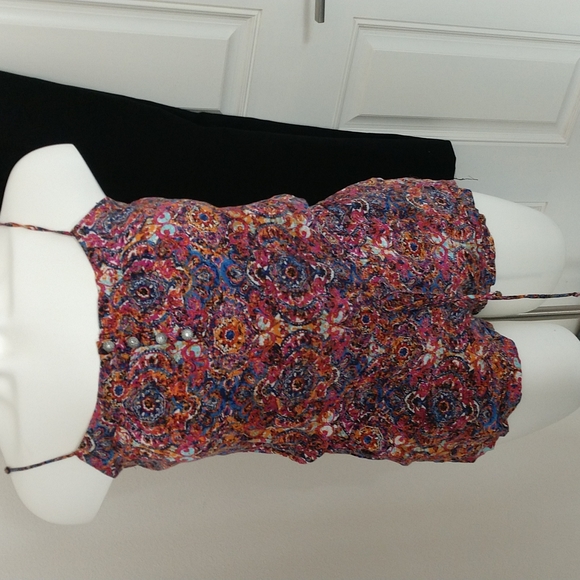 6 degrees | Pants & Jumpsuits | Romper In Beautiful Overall Batik ...